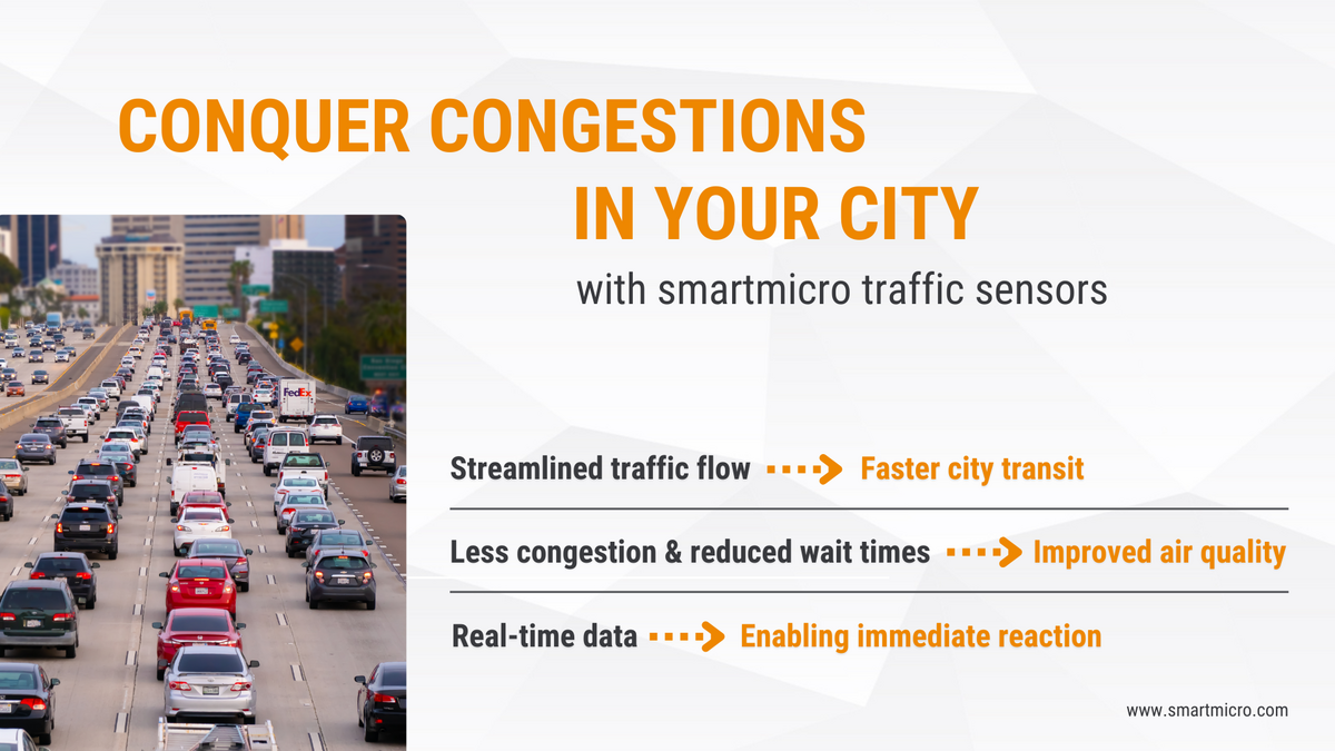 Conquer congestions in your city with smartmicro traffic sensors