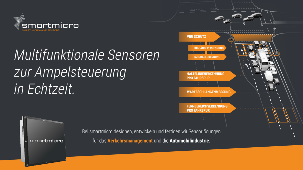 smartmicro's Multi-Functional Radars in Straßenverkehrstechnik Magazine