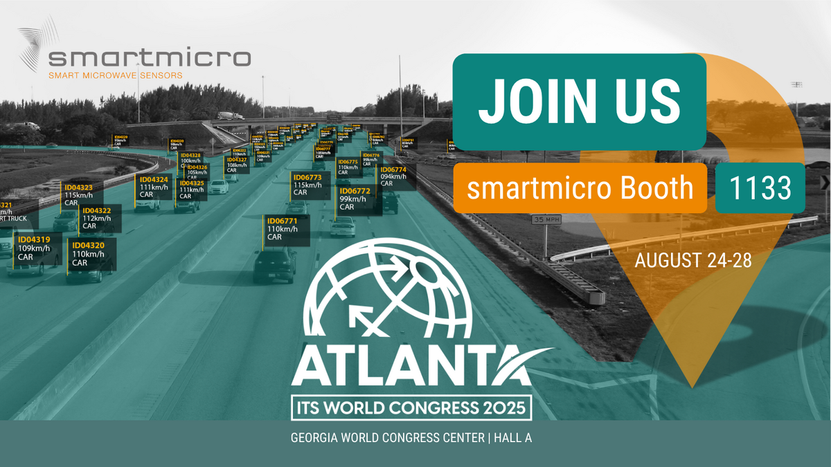 Let’s meet in Atlanta – smartmicro at ITS World Congress 2025!