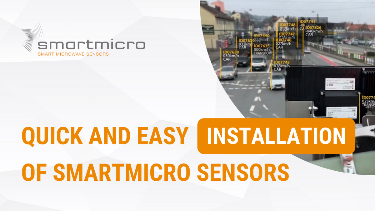 Quick and easy installation of smartmicro sensors
