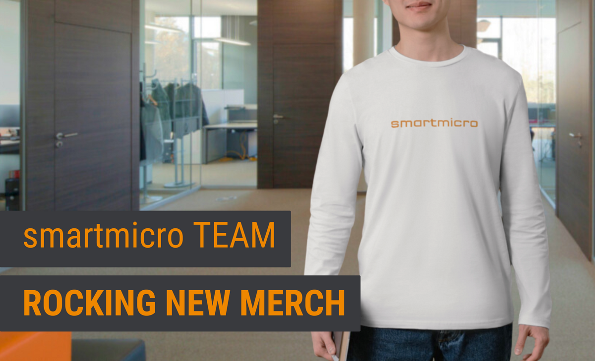 smartmicro team rocking new merch